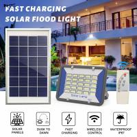 China Solar Power Supply 200W Outdoor Solar Floodlight with Remote Control and IP65 Waterproof for sale