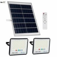 China Solar Safety Street Light 100W LED Floodlight with Remote Control and IP67 Waterproof for sale