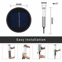 China Solar Powered LED Landscape Lamp Column Outdoor IP44 Waterproof White Light Street Light for sale