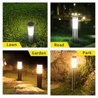 China Solar Powered LED Landscape Lamp Column Outdoor IP44 Waterproof White Light Street Light for sale
