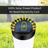 China Solar Powered LED Landscape Lamp Column Outdoor IP44 Waterproof White Light Street Light for sale