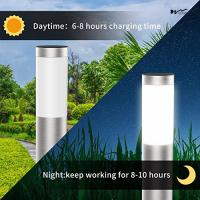 China Solar Powered LED Landscape Lamp Column Outdoor IP44 Waterproof White Light Street Light for sale