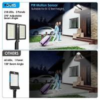 China Push Button Switch Type Outdoor Lights with Double Big Solar Panels and High Brightness for sale
