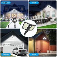 China Push Button Switch Type Outdoor Lights with Double Big Solar Panels and High Brightness for sale
