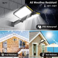 China Push Button Switch Type Outdoor Lights with Double Big Solar Panels and High Brightness for sale