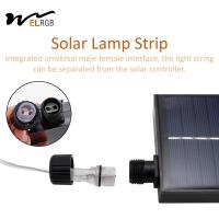 China 2kg Product Weight 100m LED Strip Line Solar String Lights for Courtyard Decoration for sale