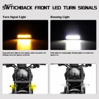 China 12 Ounces Motorcycle Front Fork LED Turn Signals with Amber Blinkers and Mounting Bracket for sale