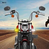 China 12 Ounces Motorcycle Front Fork LED Turn Signals with Amber Blinkers and Mounting Bracket for sale