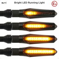 China Motorcycle LED Turn Signals Waterproof 2 Pieces Mini Running Light Indicators Flowing IP67 for sale