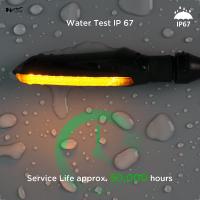 China Motorcycle LED Turn Signals Waterproof 2 Pieces Mini Running Light Indicators Flowing IP67 for sale