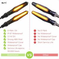 China Motorcycle LED Turn Signals Waterproof 2 Pieces Mini Running Light Indicators Flowing IP67 for sale