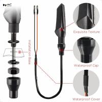 China Motorcycle LED Turn Signals Waterproof 2 Pieces Mini Running Light Indicators Flowing IP67 for sale