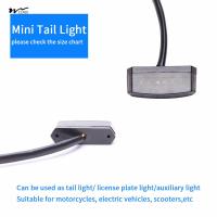 China Electric Bike Mini Tail Light in Black with LED Blinker and License Plate Light Yellow for sale