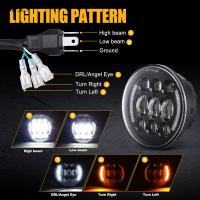 China Experience Super Wide Night Driving 5.75 Inch LED Headlight with Halo DRL Turn Signal for sale