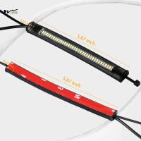 China Front Amber/White Rear Red/Amber Motorcycle LED Turn Signals Fork Light Strip Pack of 3 for sale