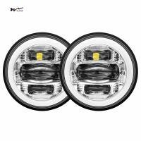 China Motorcycle LED Passing Lights Fog Lamps DRL White DOT Kit for 4.5
