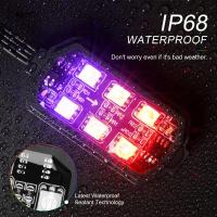 China 12 Pcs Motorcycle LED Light Kit APP/RF Control Waterproof 16 Million Color Brake Light for sale