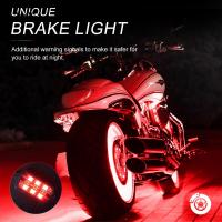China 12 Pcs Motorcycle LED Light Kit APP/RF Control Waterproof 16 Million Color Brake Light for sale