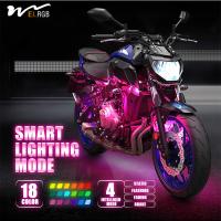 China Multi-Color Neon RGB Strips Wireless Smart Remote Controller for Motorcycle LED Light Kit for sale