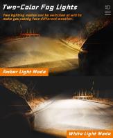 China 60W White Amber Motorcycle LED Pod Projection Light 1.3-inch Auxiliary Spotlight for sale