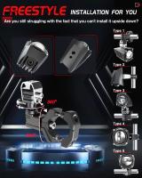 China Motorcycle LED Driving Fog Light with 600% Brightness and Two-Color Stroboscopic Mode for sale