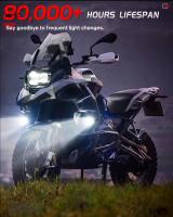 China Motorcycle LED Driving Fog Light with 600% Brightness and Two-Color Stroboscopic Mode for sale
