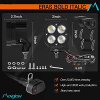 China Waterproof LED Point Driving Fog Light for R1200GS F800GS K1600 Motorcycle Universal Fit for sale