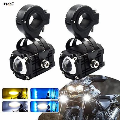 China Motorcycle LED Fog Running Lights 4 Functions 3 Colors High Beam DRL Flashing Warning for sale