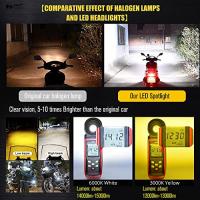 China Motorcycle LED Fog Running Lights 4 Functions 3 Colors High Beam DRL Flashing Warning for sale