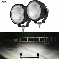 China Motorcycle Round 4-inch LED Pod Off-Road Driving Fog Lights Ultra-Bright Drain Lights for sale