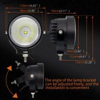 China Motorcycle Round 4-inch LED Pod Off-Road Driving Fog Lights Ultra-Bright Drain Lights for sale