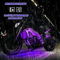 China Smart LED Music Sync Color Changing Lights Motorcycle RGB Light Kit APP Remote Control 12V for sale