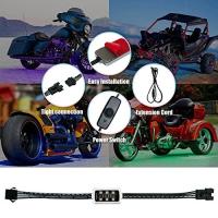 China Smart LED Music Sync Color Changing Lights Motorcycle RGB Light Kit APP Remote Control 12V for sale