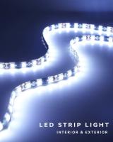 China 0.18kg White LED Light Strip for Cars Golf Carts Boats 60.96cm Connected Waterproof 12V for sale