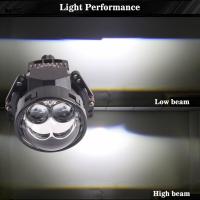 China 5500K LED Headlight Low 38W High 68W Light Weight Aluminum Lens for Auto CAD Layout for sale