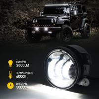 China 9 x 4.5 x 6 inches Package Dimensions 4-Inch 60W LED Fog Lights for Off-Road Driving for sale