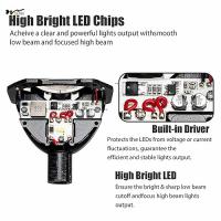 China 12 Volts Focus Beam Blue Honeycomb LED Projector Lens Retrofit Kit for Car Motorcycle for sale