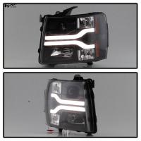 China Clear Lens 1500 LED DRL Tube Projector Headlights for Improved Visibility on the Road for sale
