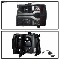 China Clear Lens 1500 LED DRL Tube Projector Headlights for Improved Visibility on the Road for sale