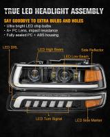 China 22 x 19.25 x 7 inches LED Headlamps Assembly for Replacement DRL Turn Signal Hi/Low Beam for sale