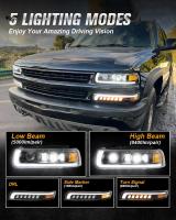 China 22 x 19.25 x 7 inches LED Headlamps Assembly for Replacement DRL Turn Signal Hi/Low Beam for sale