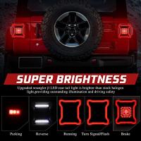 China Jeep LED Tail Lights Fit Smoked Tail Lamp Brake Turn Signal Light Reverse Rear Back Light Assembly for sale