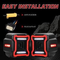 China Jeep LED Tail Lights Fit Smoked Tail Lamp Brake Turn Signal Light Reverse Rear Back Light Assembly for sale