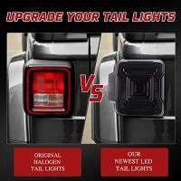 China Jeep LED Tail Lights Fit Smoked Tail Lamp Brake Turn Signal Light Reverse Rear Back Light Assembly for sale