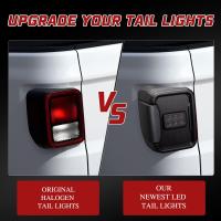 China LED Tail Lights Smoked Tail Lamp Brake Turn Signal Reverse Rear Back Light Assembly Black Housing Smoke Lens for sale