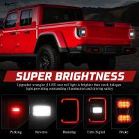 China LED Tail Lights Smoked Tail Lamp Brake Turn Signal Reverse Rear Back Light Assembly Black Housing Smoke Lens for sale