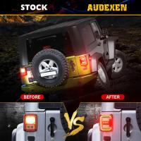 China Wattage 85 watts C Shaped LED Tail Lights with Smoked Lens and Built-in EMC Rear Lights 2 PCS for sale