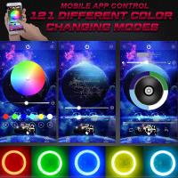 China LED Headlights with Bl-ue-tooth Control 9 Inch Hi/Lo Beam DRL and 121 RGB Functions for sale