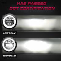 China LED Headlights with Bl-ue-tooth Control 9 Inch Hi/Lo Beam DRL and 121 RGB Functions for sale