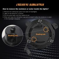 China LED Headlights with Bl-ue-tooth Control 9 Inch Hi/Lo Beam DRL and 121 RGB Functions for sale